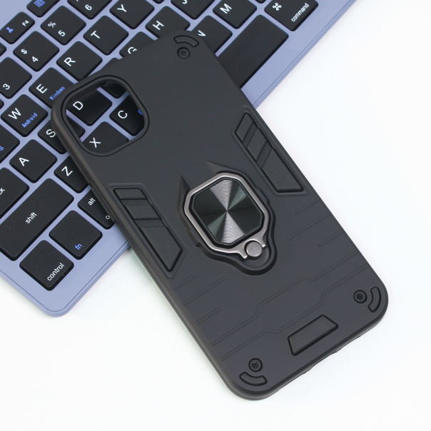Torbica Cube Ring za iPhone 14 Plus 6.7 crna
