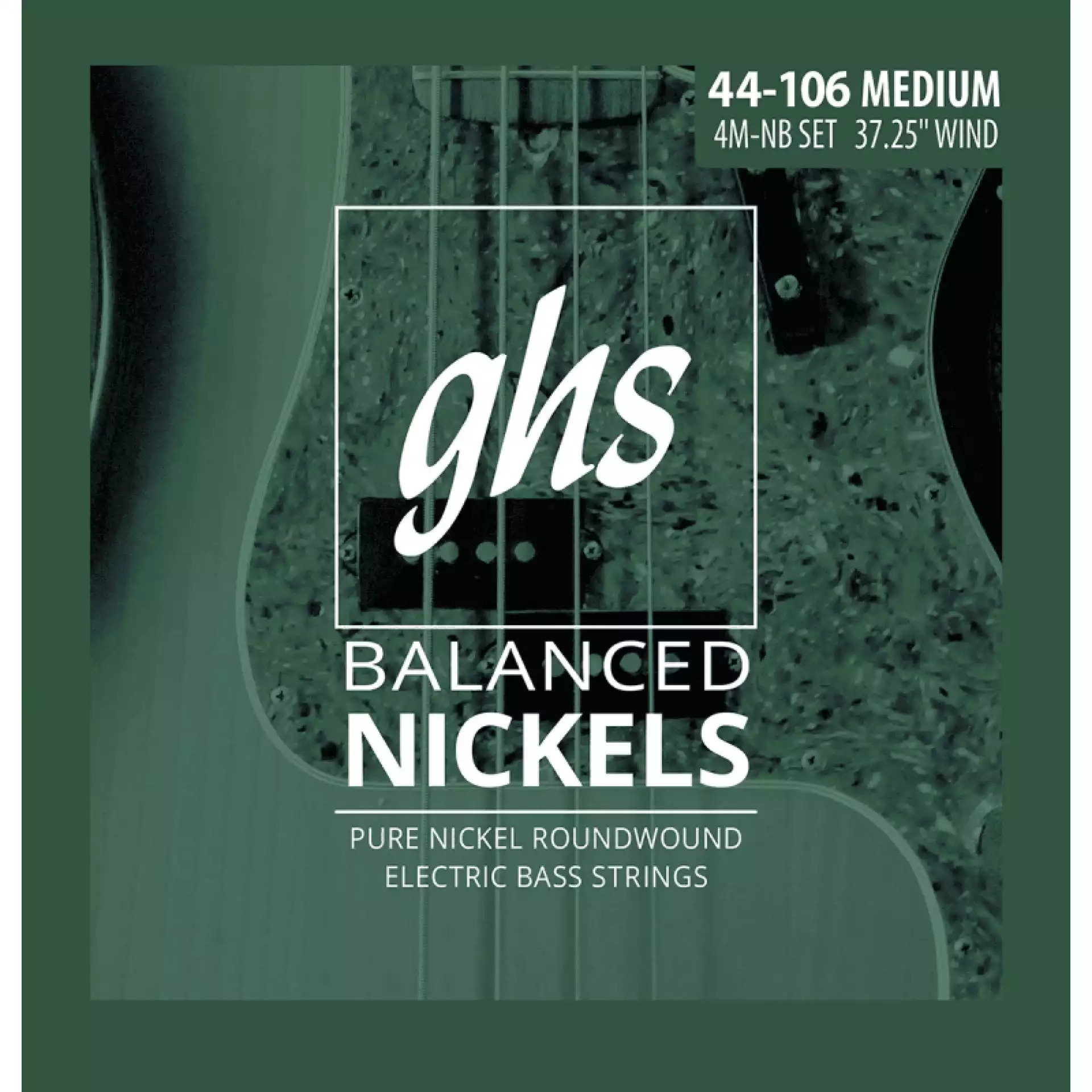 GHS 4M-NB 44-106 Balanced Nickels Pure Nickel - Žice za bas gitaru