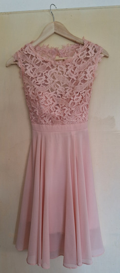 baby pink haljina