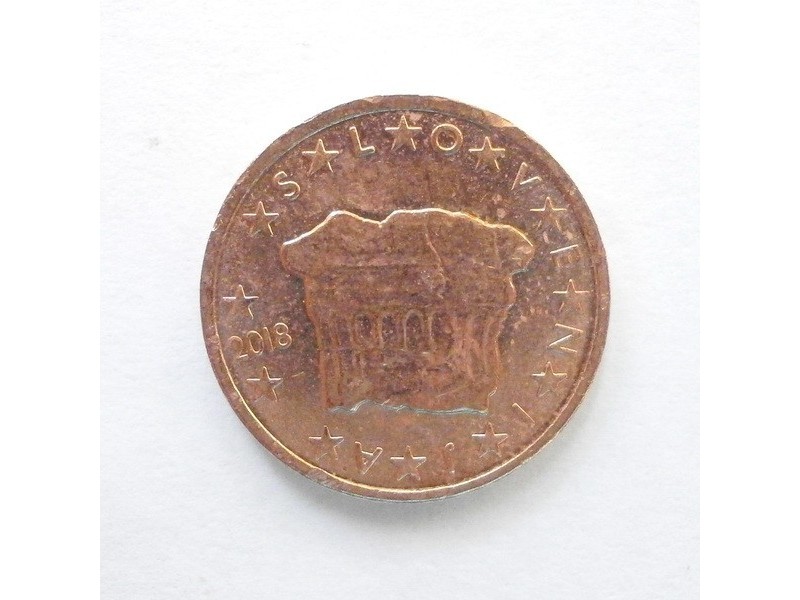 Slovenija 2 euro centa 2018
