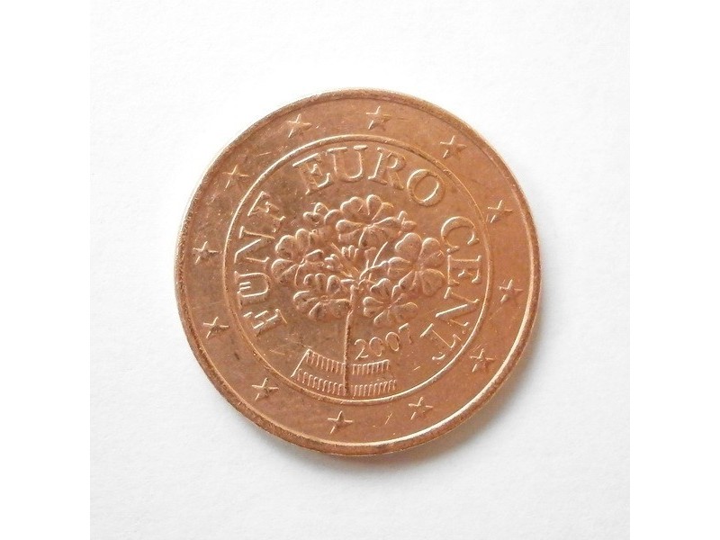 Austrija 5 euro centa 2007