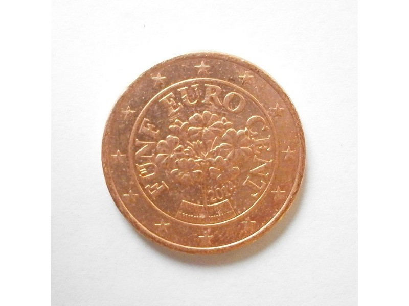 Austrija 5 euro centa 2014