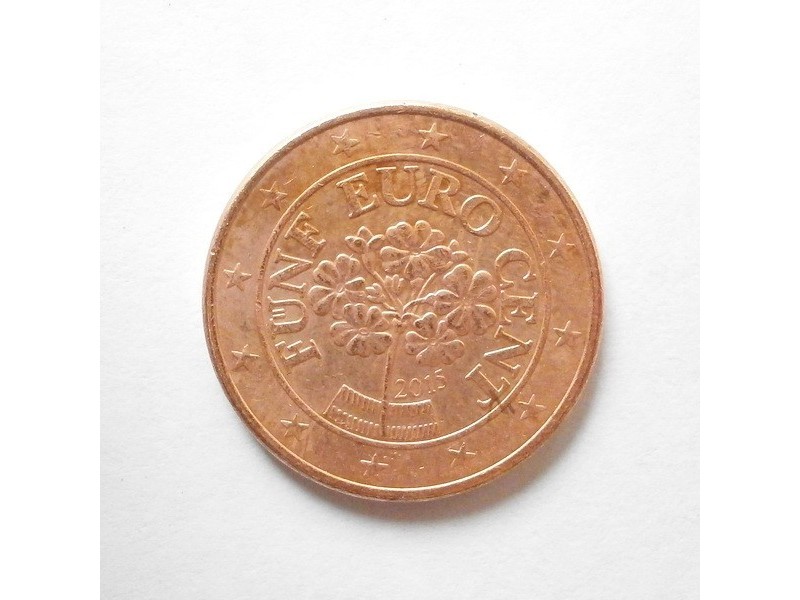 Austrija 5 euro centa 2015