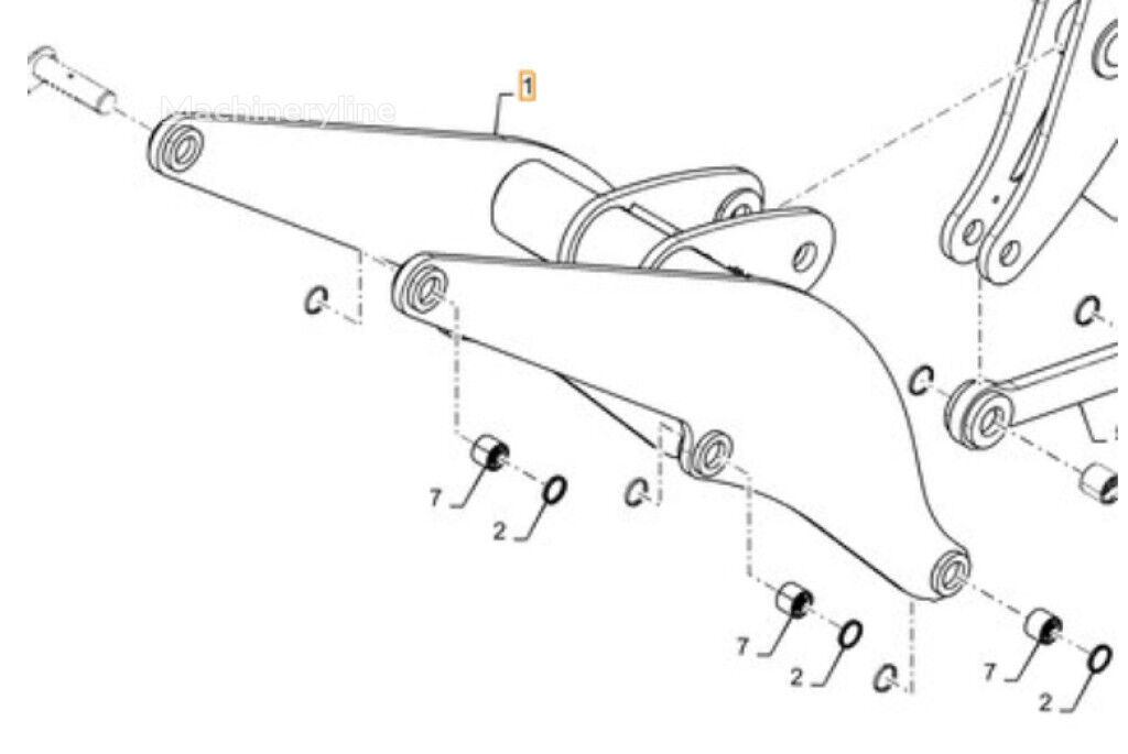 Case 84136676 brza spojnica za Case 521E 521F 521G bagera