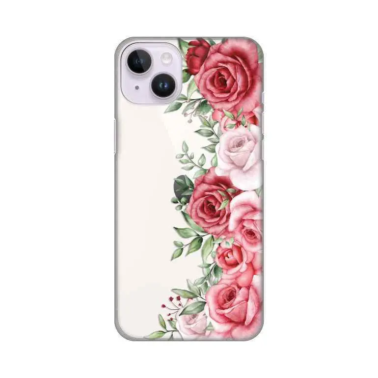 Maska silikon Print za iPhone 14 Plus 6.7 Wild Roses