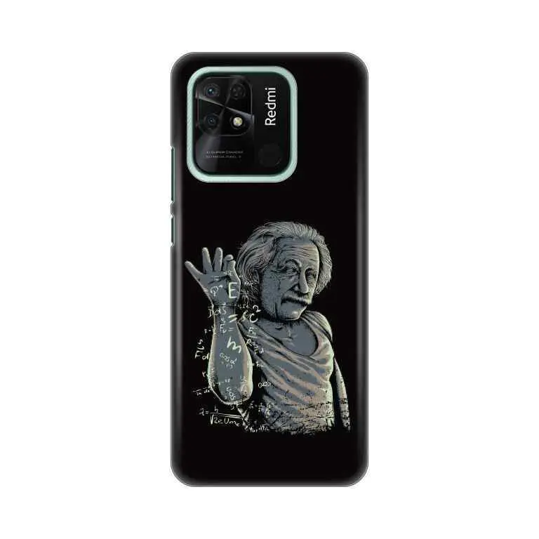 Maska silikon Print za Xiaomi Redmi 10C Funny Albert Einstein