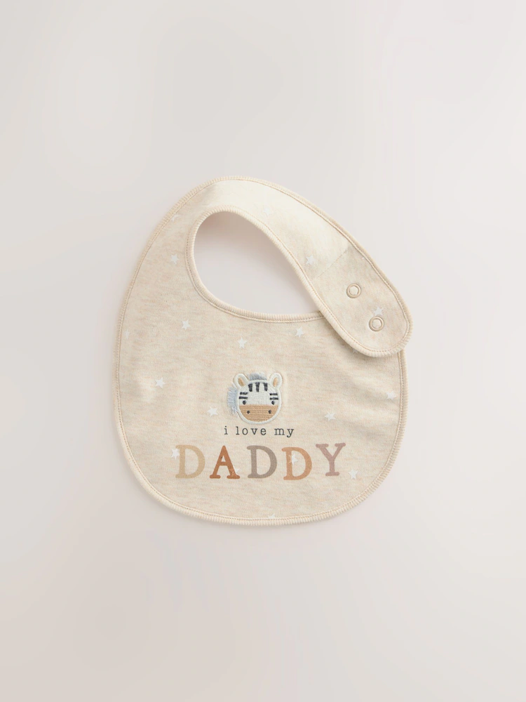 Neutralno Lik - I Love My Mummy/Daddy Babi Bibs 2 Pack