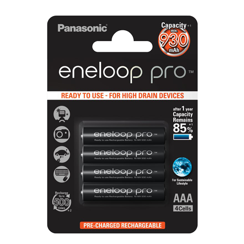 Panasonic eneloop Pro HR03 AAA baterije (punjive) NiMH 900 mAh 1.2 V 4 komada