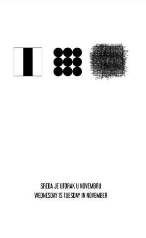 Sreda je u utorak u novembru