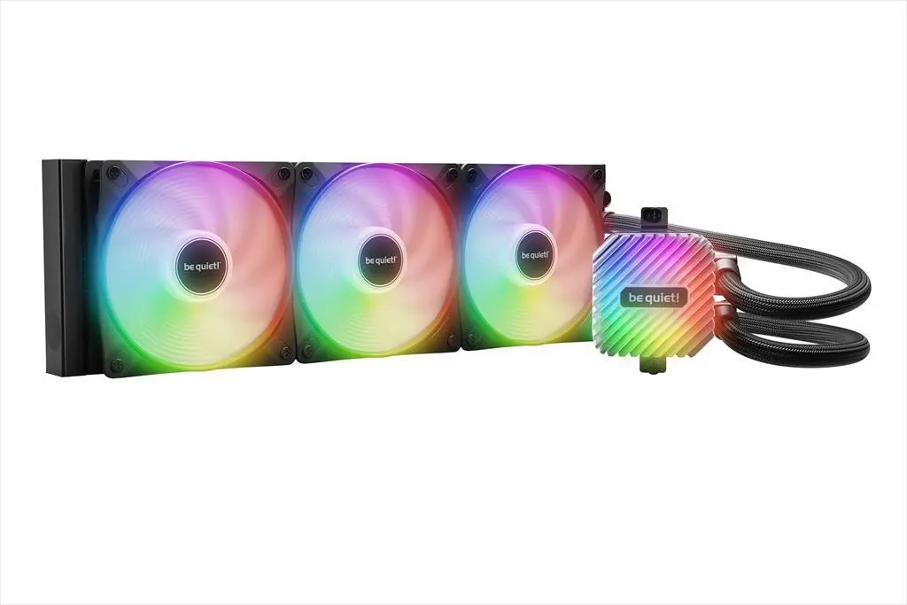 Budi tih/tiha! Kuler za procesor AIO, svetlosna petlja 360, 3x120 mm, svetlosna krila dužine 120 mm, Argus Pwm, sa rezervnom opciјom, Argus LED pumpom, sa Argus habom, Bw022