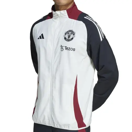 Adidas Muški duks na raskopčavanje Mufc PRE JKT, Crno-beli