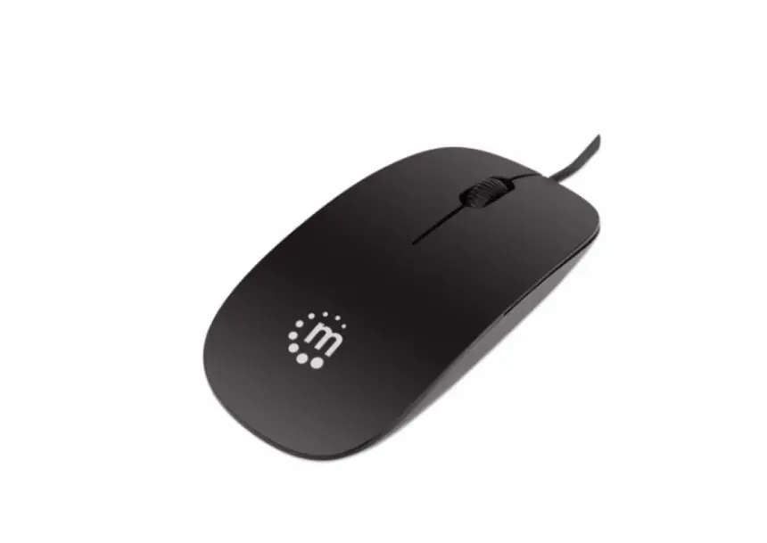 MANHATTAN Miš Silhouette 177658, USB, 1000 DPI, Crni