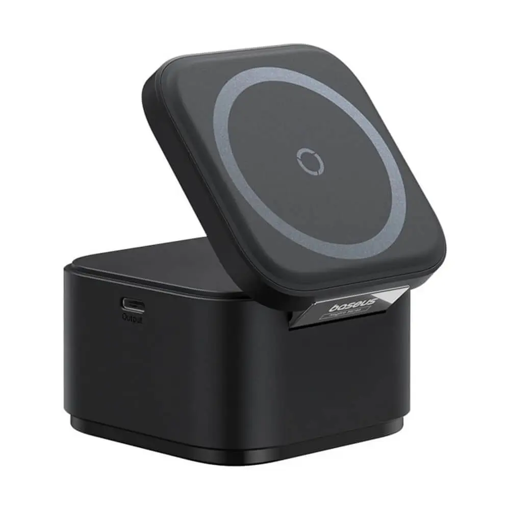 BASEUS Punjač Magnetni MagPro 2 u 1, 25W, Crni