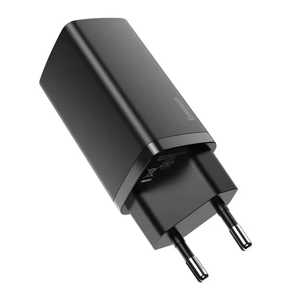 BASEUS Brzi punjač GaN2 65W EU, Crni