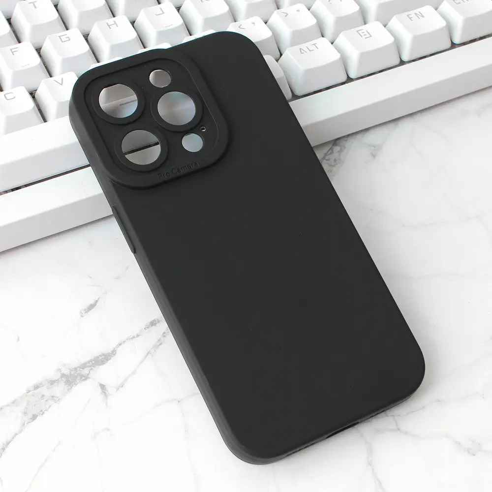 Maska za mobilni telefon iPhone 15 Pro Pro CAMERA, Crna