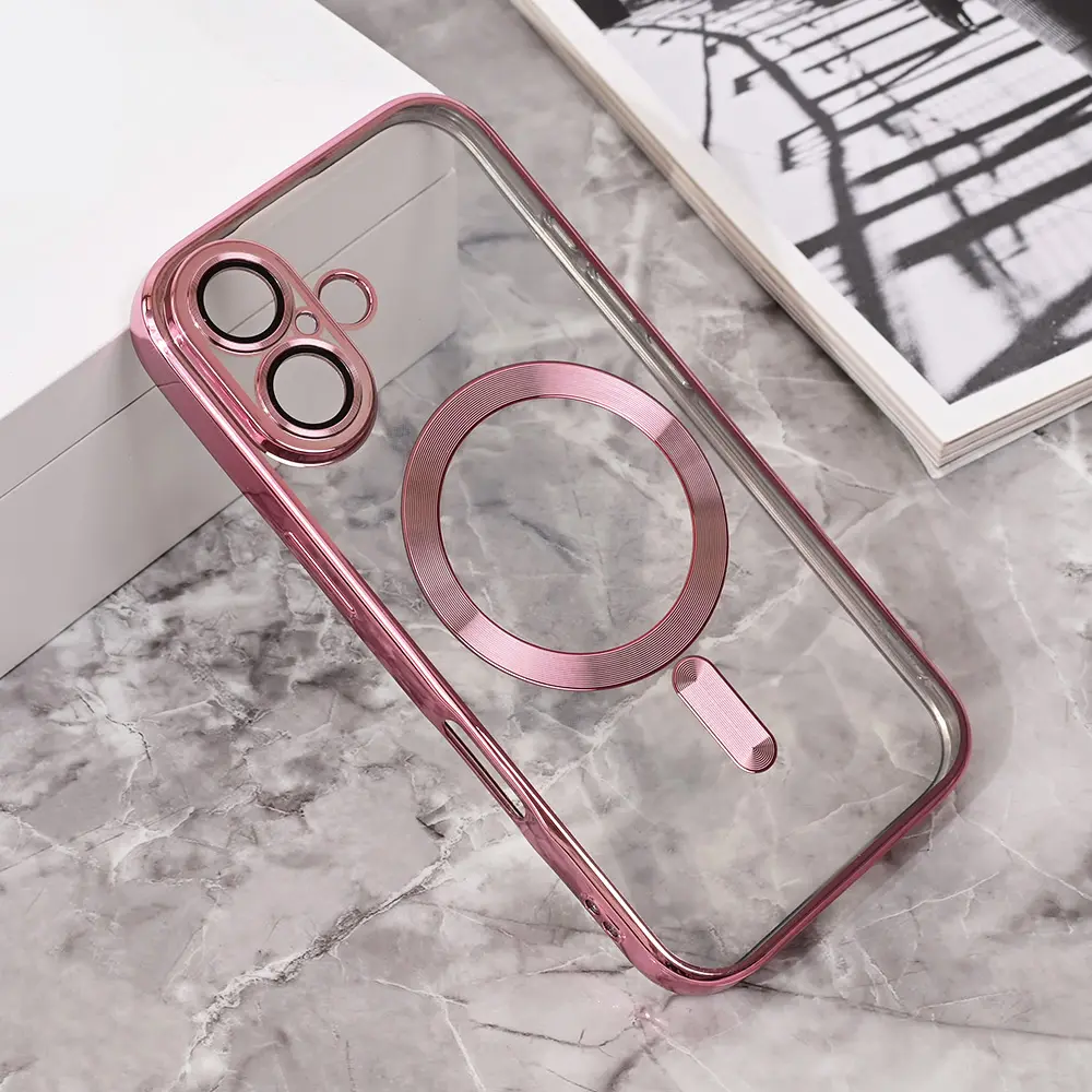 Maska za mobilni telefon iPhone 16 LUX, Magsafe, Roze