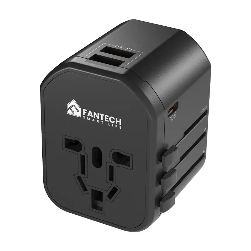 Univerzalni Multi Adapter Fantech TAC1 Power Cube 20W PD QC 3.0 20W crni