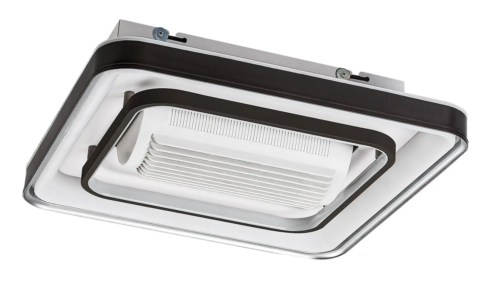 Rabalux Plafonjera sa ventilatorom Aireon, 40W, 48x48cm, 3000-6000K, Crna