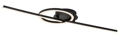 Rabalux Plafonjera Twisterra, LED, 24W, 4000K, 82x23cm, Crna