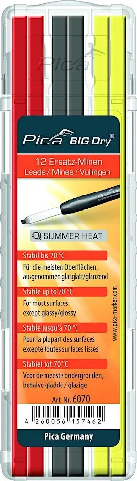 Pica Set Mina za olovku BIG Dry Summer Heat, 12 komada