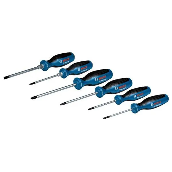 Bosch Professional 6-delni set odvijača ravni/PH/PZ/TX (1600A02CV3)