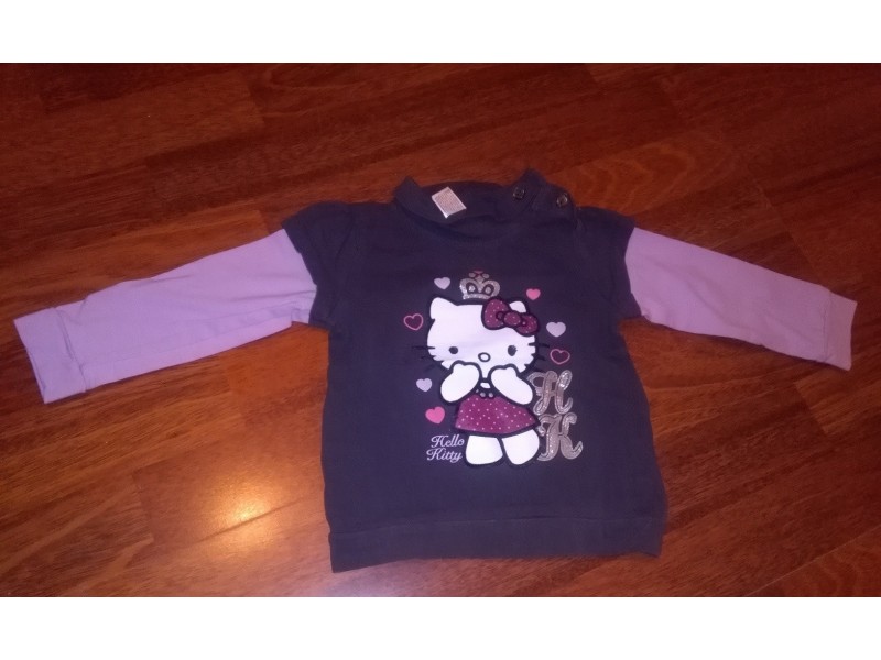 9-12 meseci. C&A majica Hello Kitty, 80. Pamuk 96%