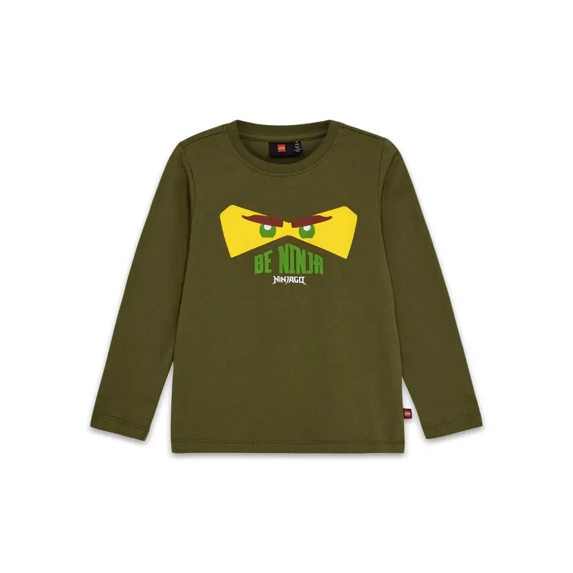 LEGO NINJAGO majica dugih rukava, maslinasto zelena