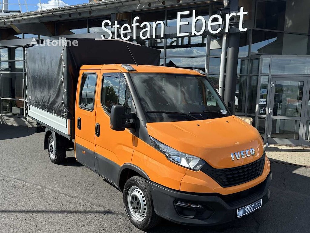 IVECO Daily 35S14 Pritsche-Plane *AHK*Ladekran*7-Sitze kamion s ravnom platformom < 3.5t