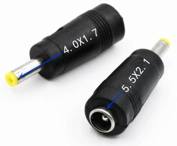 NPC-5.2x2.5mm 4.0x1.7mm Yellow DC to DC 20V Connector (G)
