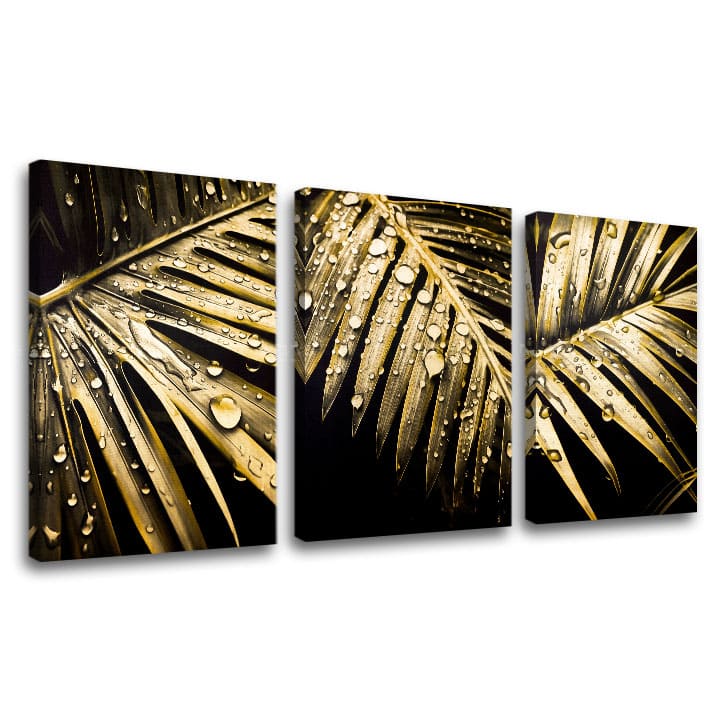 Zlatni dodir na platnu Tajna prirode 120x60 cm