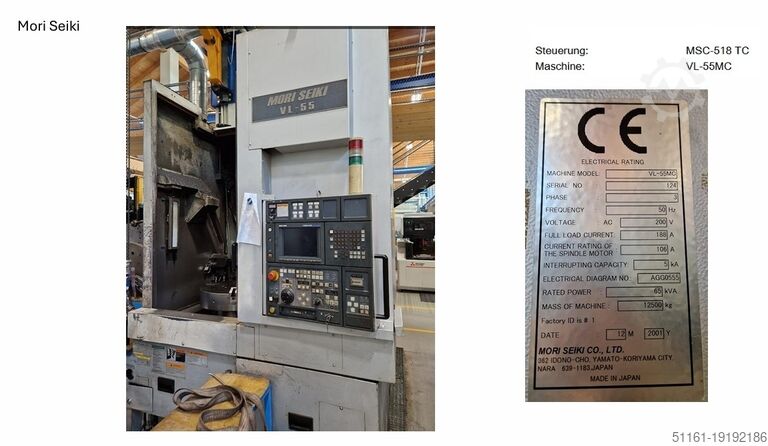 Vertikalna letla
Mori Seiki VL 55 MC