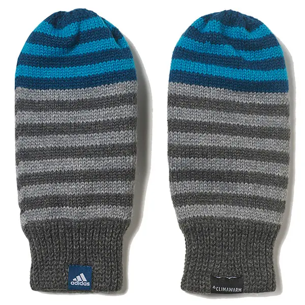 Adidas Rukavice za dečake LFS Stripy Mittens, Sivo - plave