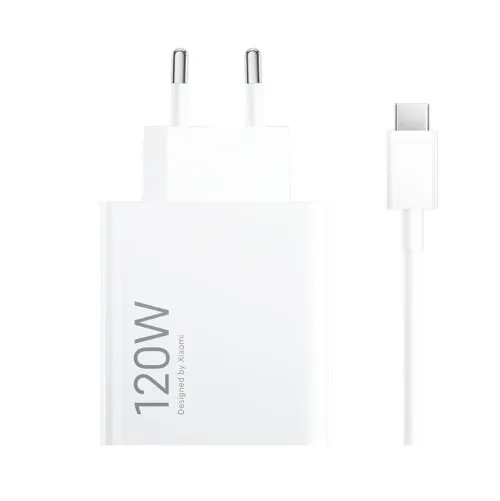 Kucni punjac Xiaomi HyperCharge 120W sa USB na Type C kablom beli EU