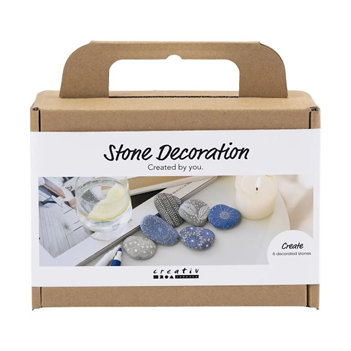 Mini Creative Rock Decorating Set - Blue