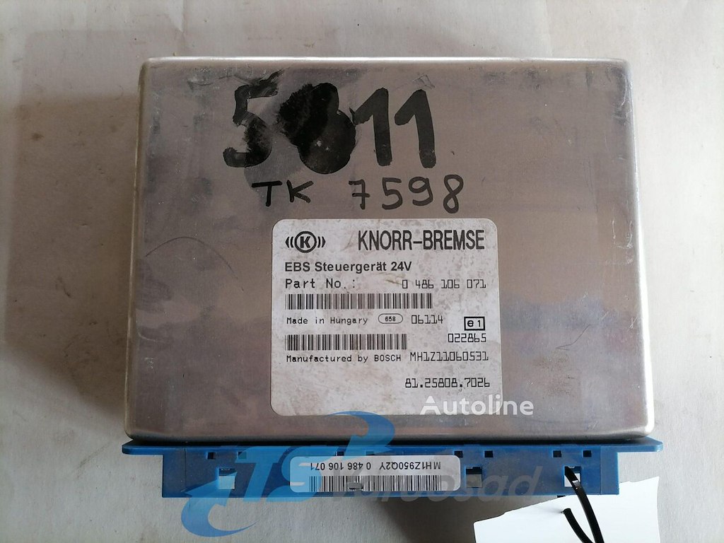 Knorr-Bremse Ecu, EBS 81258087026 upravljačka jedinica za MAN TGA 18.430 tegljača