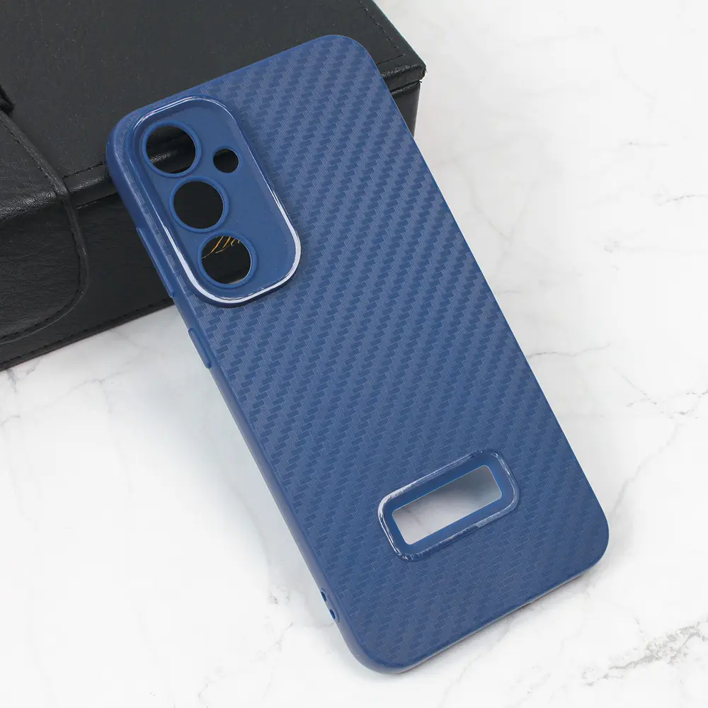 Maska za mobilni telefon Samsung Galaxy S23 FE CARBON STRIPE, Plava