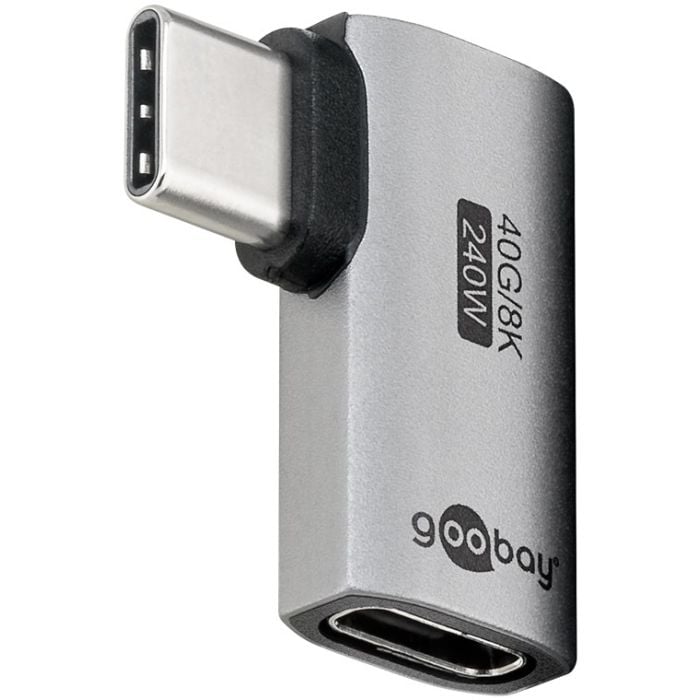 Goobay adapter USB-C 4.0 m-f pod uglom horizontalni
Goobay adapter USB-C 4.0 m-f pod uglom horizontalni
