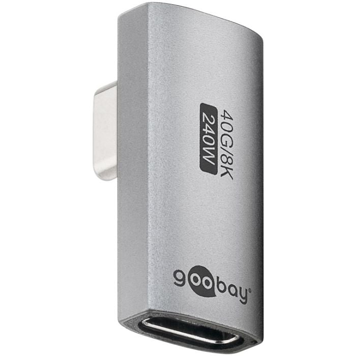 Goobay adapter USB-C 4.0 m-f po uglom Long
Goobay adapter USB-C 4.0 m-f po uglom Long