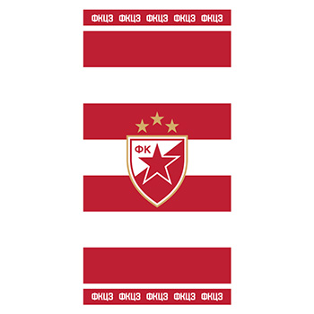 Plažni peškir "Grb i pruge" Crvena zvezda 2025