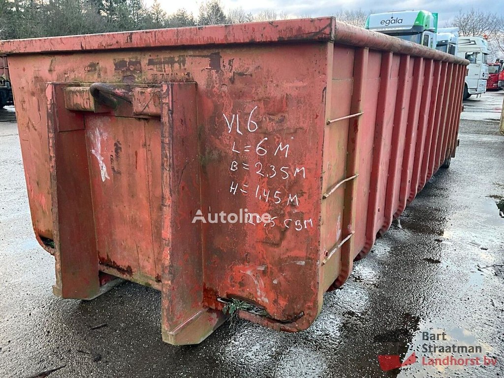 Container haakarm 20.5 m3 containerbak met deuren karoserija kipera