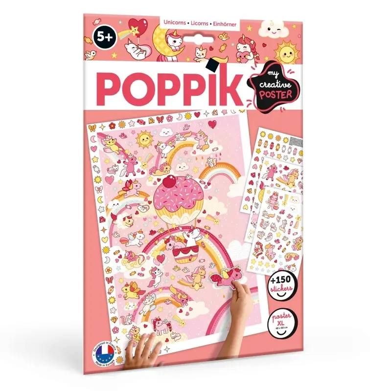 Poppik Kreativni posteri: Jednorogi 5+