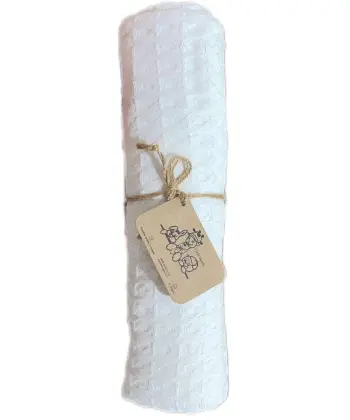 Tri drugara Waffle prekrivač za bebe, Beli