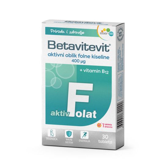 Betavitevit Folna 400 sa vitaminom B12 30 tableta