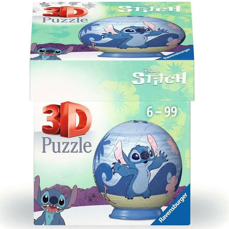 Ravensburger 3D puzzle (slagalice) - 54 pcs Stitch RA11597