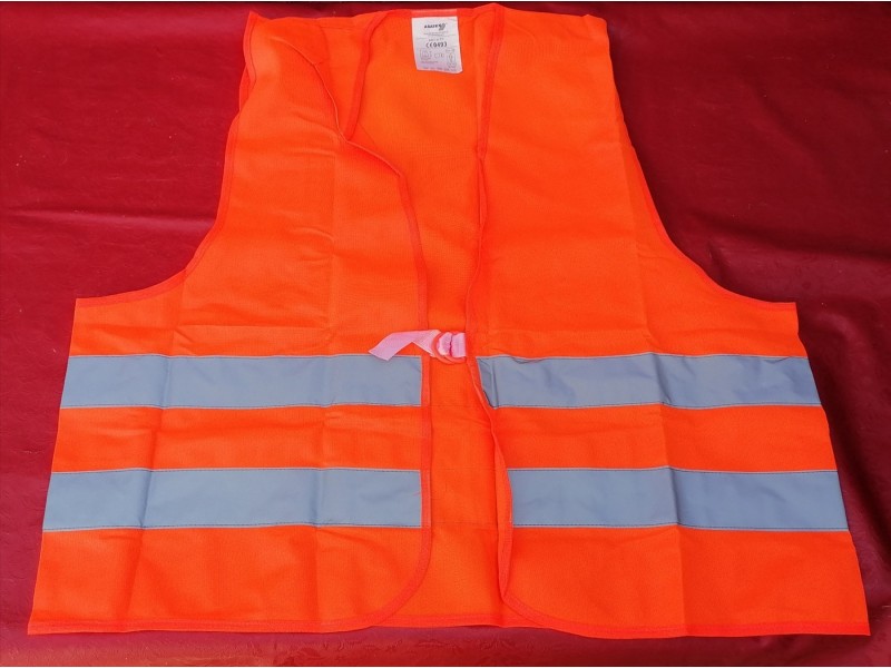 Narandžasti fluo prsluk u torbici ASATEX Germany