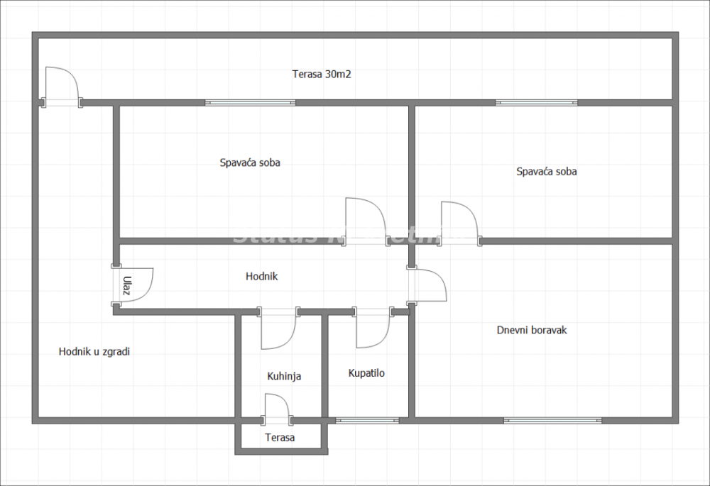 Jednoiposoban stan na prodaju, 54m2, 169.500€
