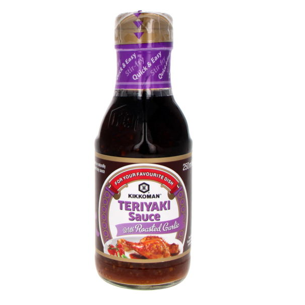 SOJA SOS SA PEČENIM BELIM LUKOM TERIYAKI KIKKOMAN 250ML