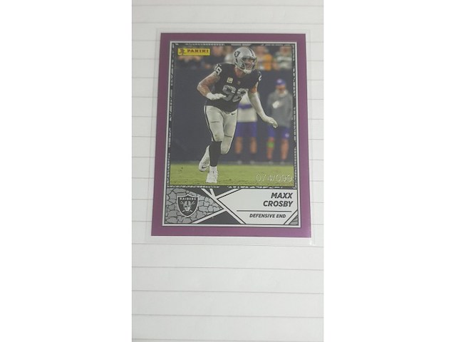 NFL 24/25 CARD-Paralel PURPLE 74/99 M.CROSBY