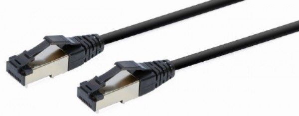 PP8-LSZHCU-BK-2M Gembird Mrezni kabl S/FTP Cat.8 LSZH patch cord, black 2m