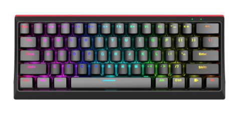 TASTATURA USB MARVO HECATE 61R KG962 CRNA CRVENI SVICEVI